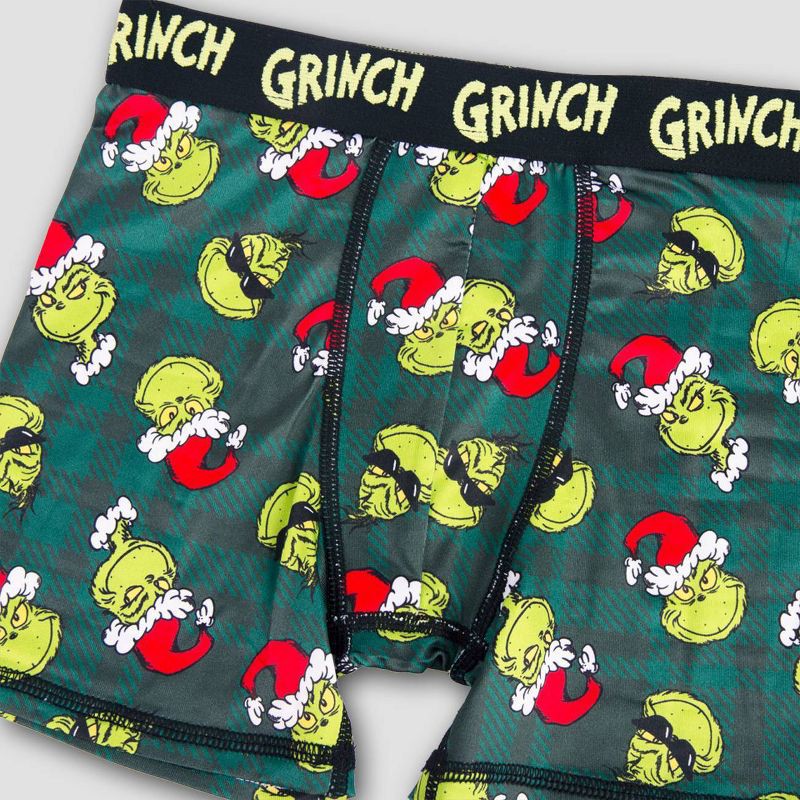 How the Grinch Stole Christmas Boys' Grinch 4pk Athletic Boxer Briefs ...