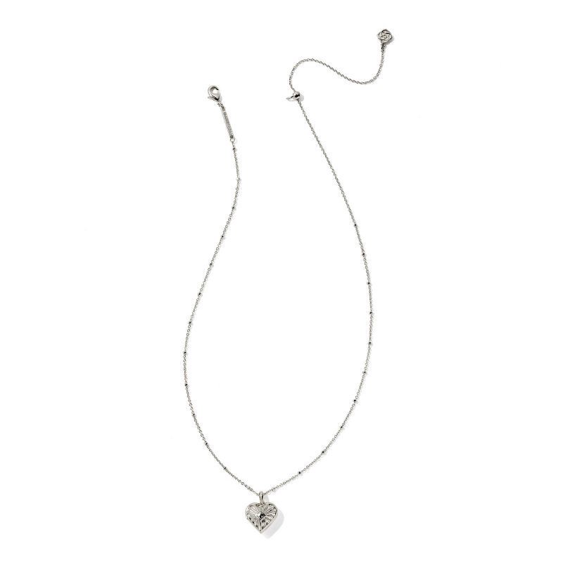 Kendra Scott Anna Sunburst Locket Necklace - Silver 1 ct | shipt