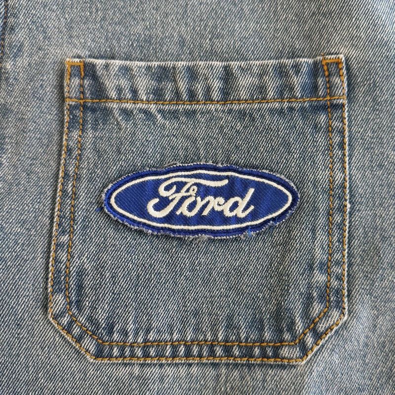Men's Ford Denim Jacket - Blue XXL 1 ct | shipt