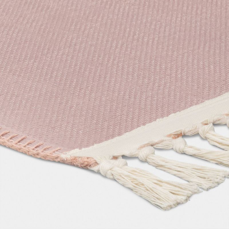Spring Flowers Scatter Accent Rug Pink/White - Threshold™ 1 ct | shipt