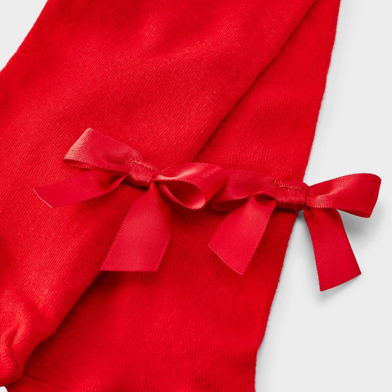 Baby Girls' Christmas Bow Fashion Tights - Cat & Jack™ Red 12-24M 1 ct ...