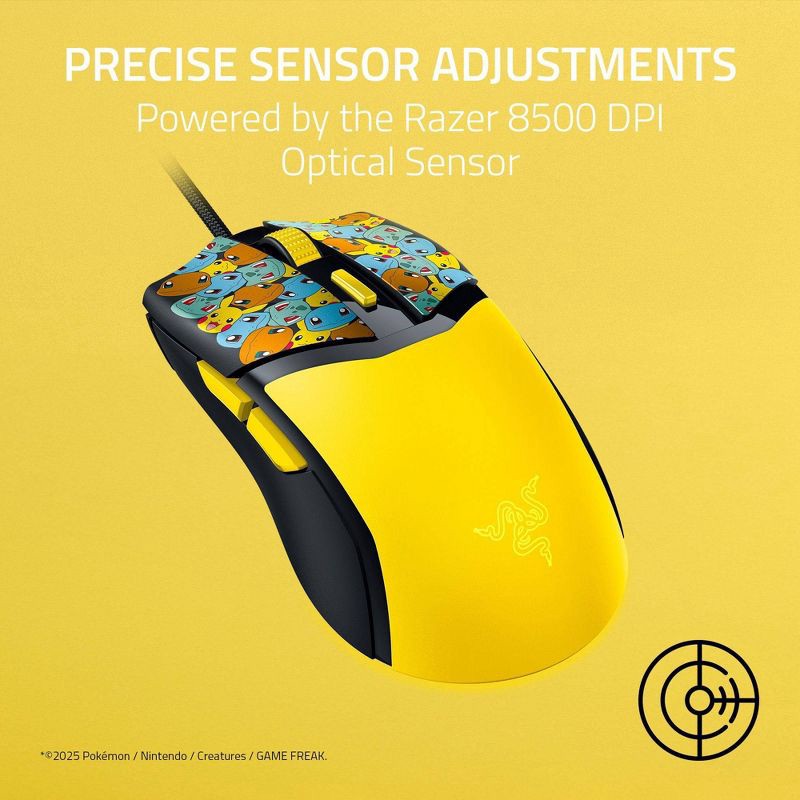 Razer Cobra Pokemon Kanto Starters Edition Customizable Gaming Mouse 1 ...