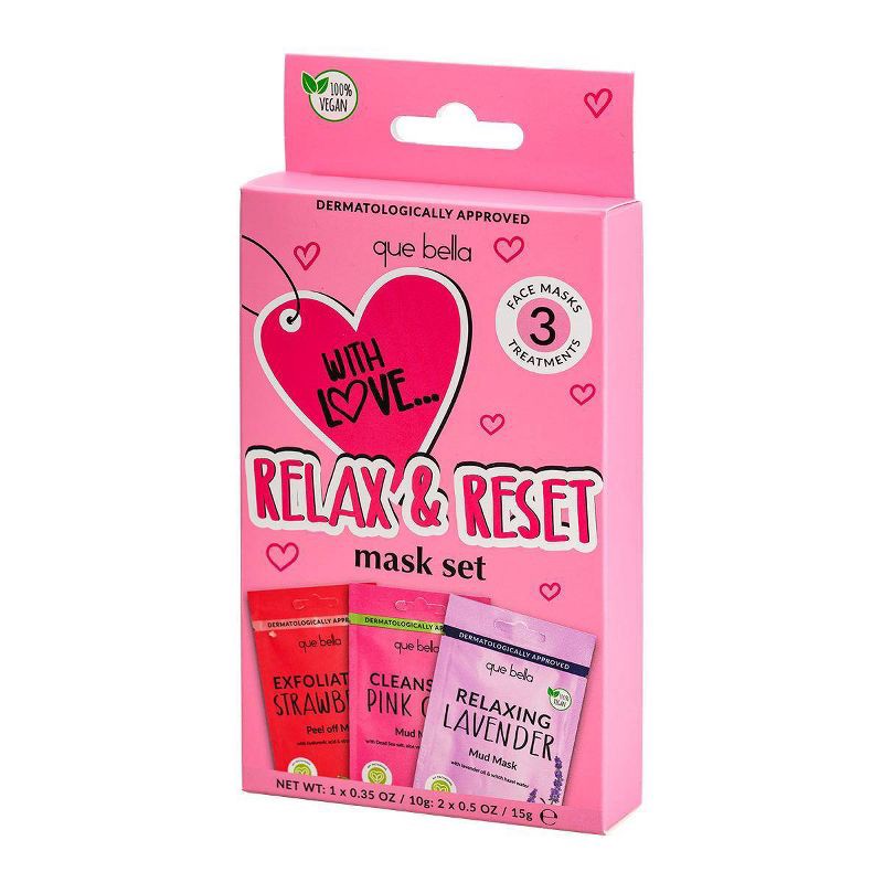Que Bella Relax and Reset Gift Set - 3ct 3 ct | shipt
