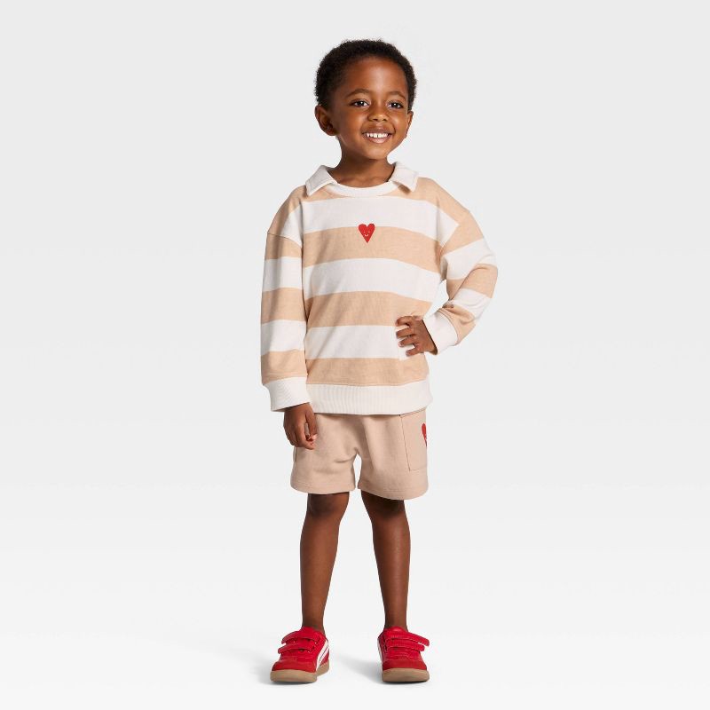 Toddler Boys' Valentine's Day French Terry Cargo Shorts - Cat & Jack ...