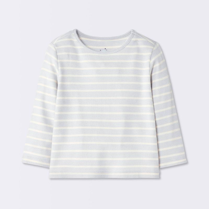 Baby Boys' 2pc Striped Long Sleeve T-Shirt and Boucle Overalls Set ...