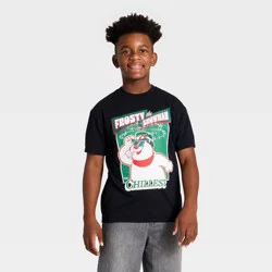 DreamWorks Boys' Frosty The Snowman Holiday Short Sleeve Oversized ...