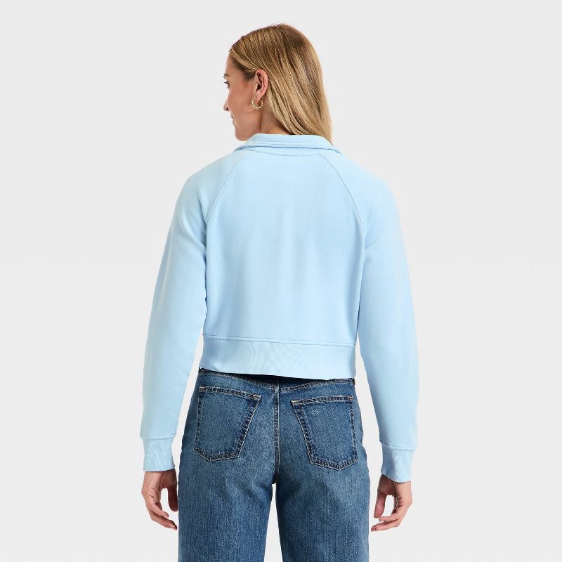 Women's Full Zip Fleece Sweatshirt - Universal Thread™ Light Blue S 1 ...