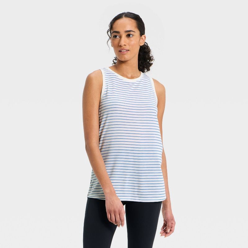 Women's Beyond Ease Twist Racerback Tank Top - All In Motion™ Cream XL ...