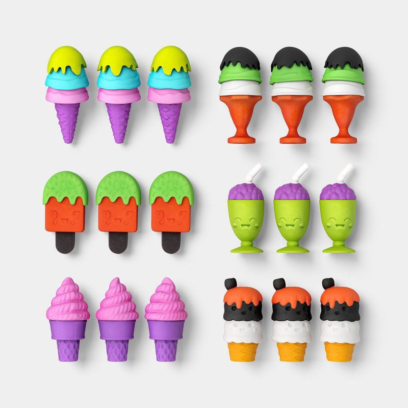 18ct 3D Food Erasers Party Favor - Hyde and EEK! Boutique™: Halloween ...
