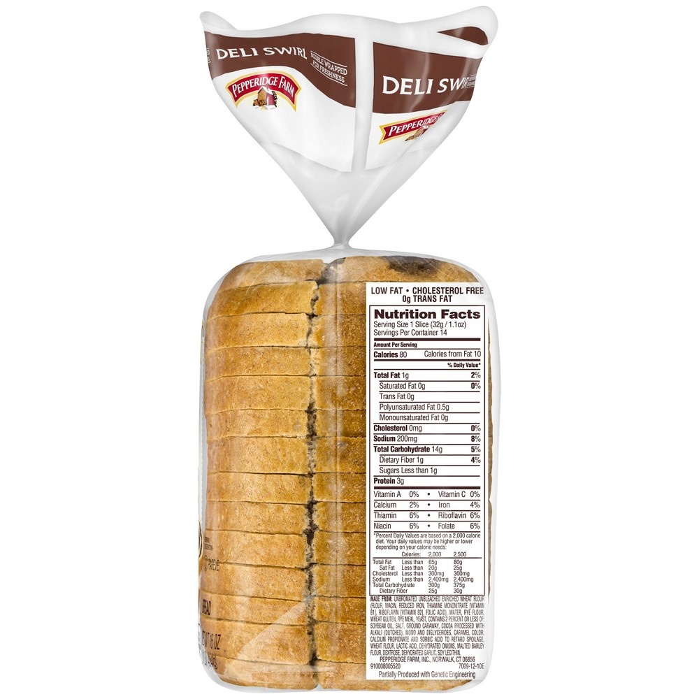 Pepperidge Farm Rye & Pumpernickel Deli Swirl Bread | Shipt