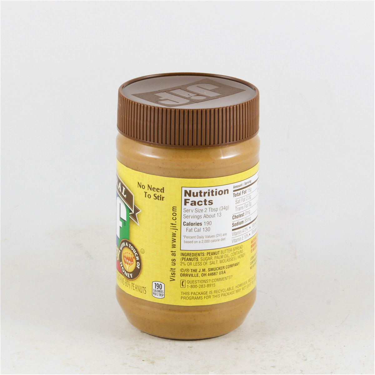 Jif Natural Creamy Honey Peanut Butter 16 oz | Shipt