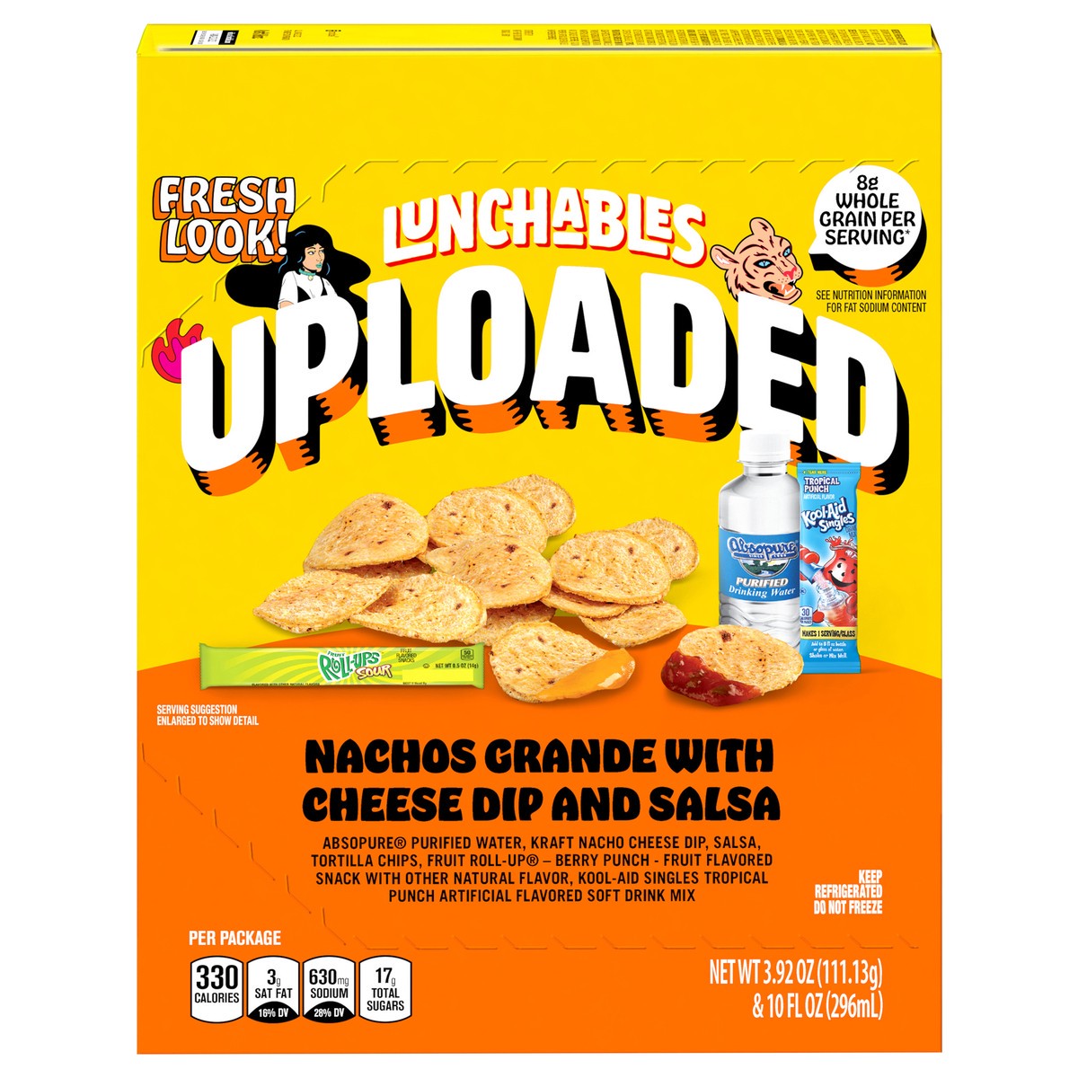 Lunchables Uploaded Nachos Grande with Cheese Dip and Salsa Meal Kit ...
