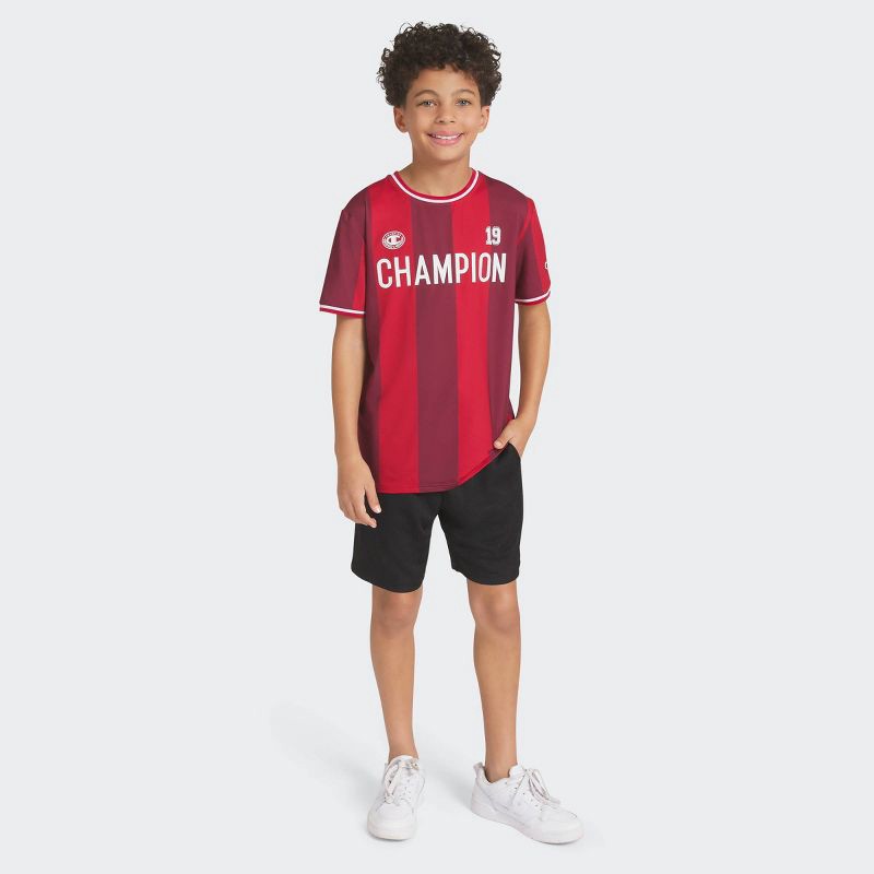 Champion Boys' Striped Soccer Jersey Shirt - Red L | Shipt
