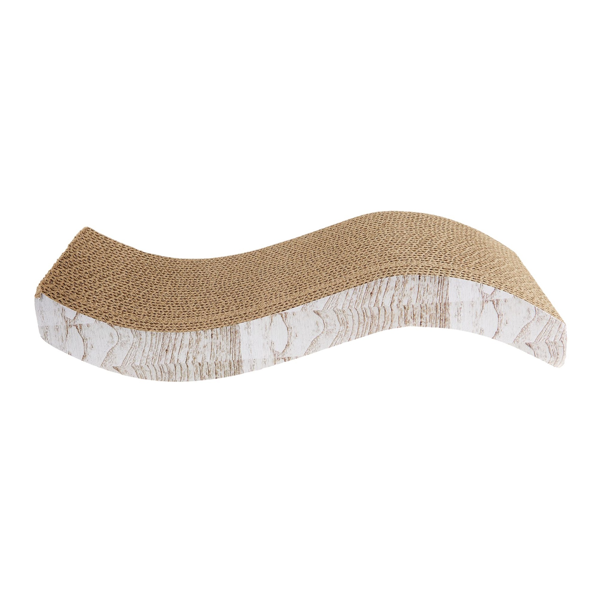 Whisker City Wood Grain Corrugate Wave Cat Scratcher 1 ct | shipt