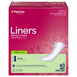 TopCare Everyday Unscented Long Liners - 80 ea 80 ct | shipt