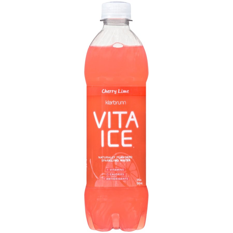 Klarbunn Vita Ice Sparkling Water Cherry Lime 17 fl oz | Shipt