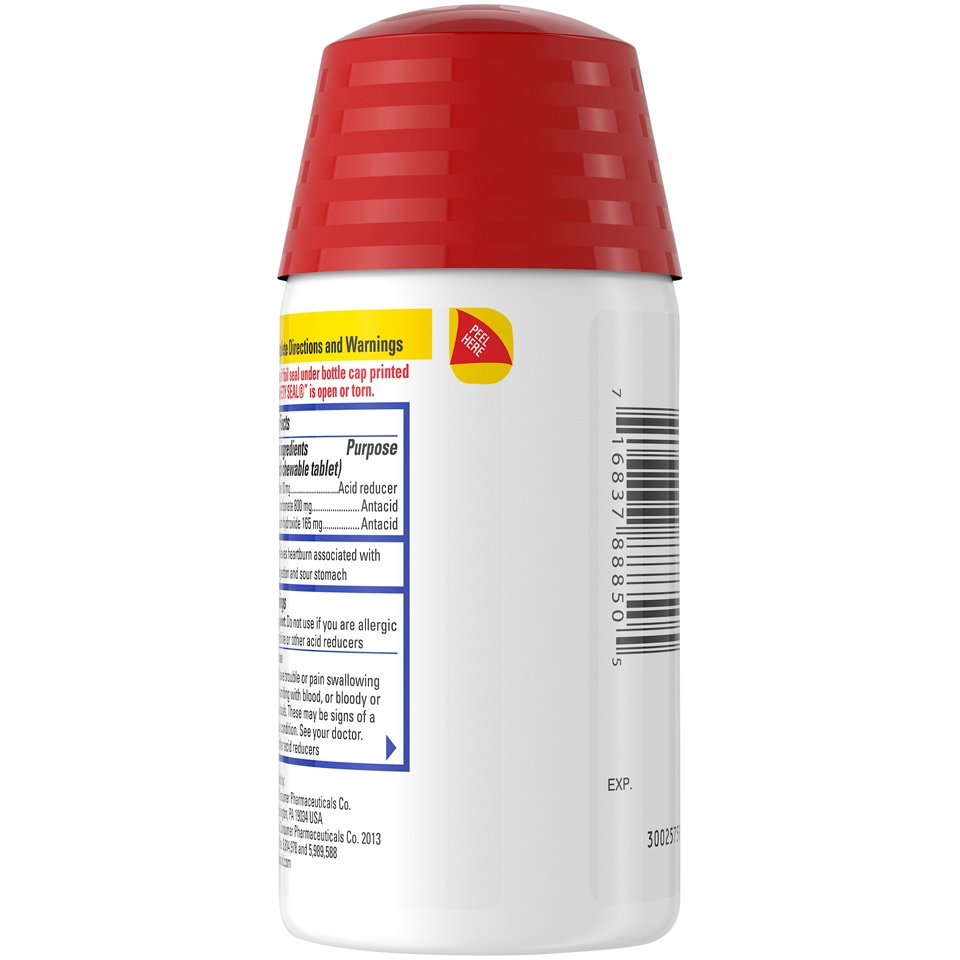 Pepcid Complete Acid Reducer + Antacid Chewables Famotidine Calcium ...