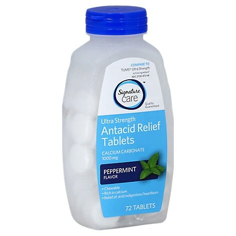 Signature Care Antacid Relief Ultra Strength Assorted Peppermint ...