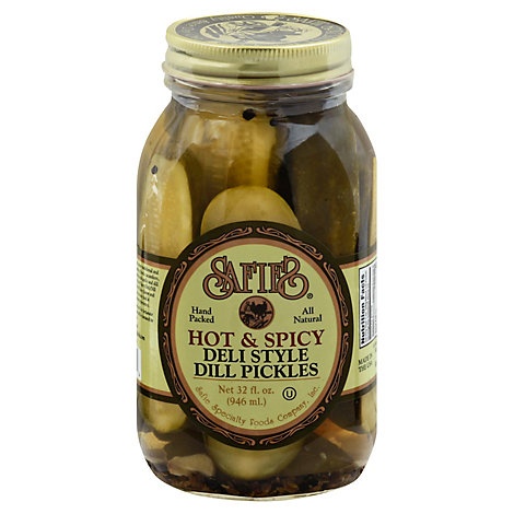 Safie Hot & Spicy Dill Pickles 32 oz | Shipt