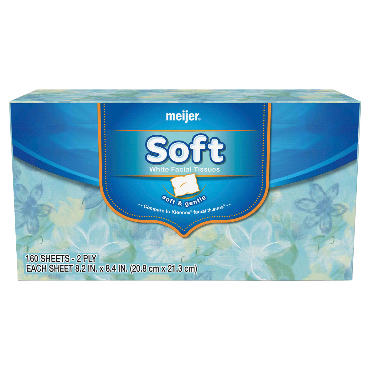 Meijer Soft Facial Tissue White 160 ct | Shipt
