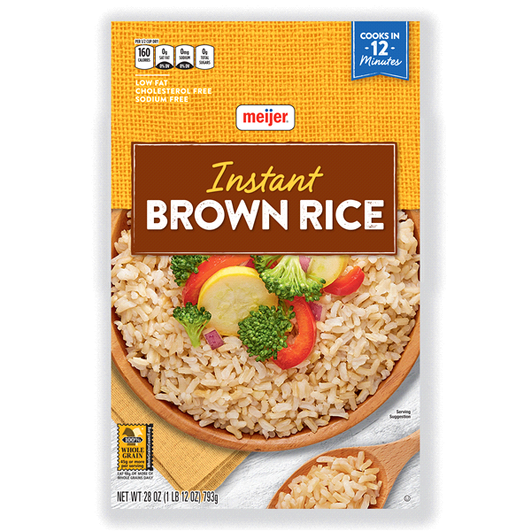 Meijer Instant Whole Grain Brown Rice 28 oz | Shipt