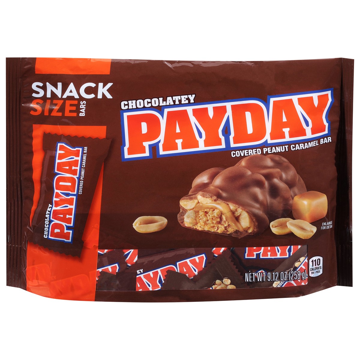 Payday Chocolatey Peanut Caramel Bar Snack Size 1 9.12 oz 9.12 oz | Shipt