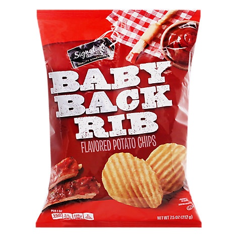Signature Select Potato Chips Baby Back Ribs 7.5 oz | Shipt