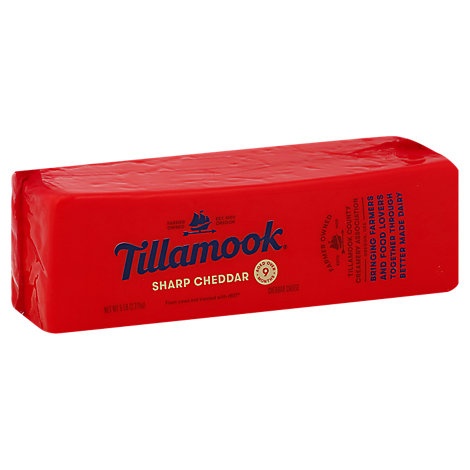 Tillamook Cheese Cheddar Sharp Loaf 5 lb | Shipt