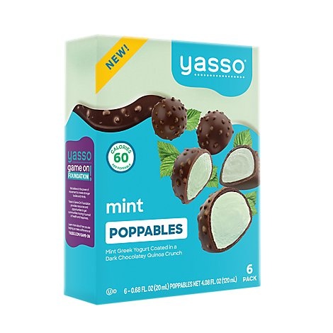 Yasso Frozen Greek Yogur Mint Poppable 6 ct | Shipt