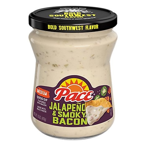 Pace Queso Dip Medium Jalapeno & Smoky Bacon 15 oz | Shipt