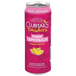 Clubtails Crushers Pink Lemonade 24 Fl Oz Can - 24.00 Fz 24 fl oz | shipt