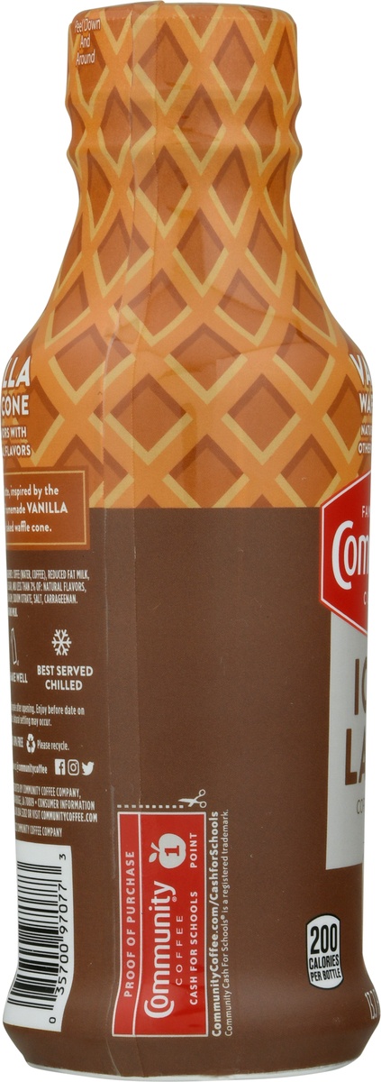 Community Coffee Vanilla Waffle Cone Iced Latte Coffee Drink 13 oz | Shipt