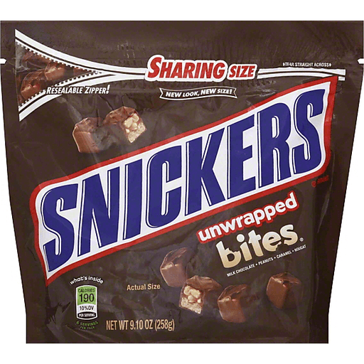 Snickers Unwrapped Candy Bites 0.57 lb | Shipt