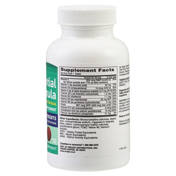 Meijer Daily Multi Vitamin, Essential Formula 250 ct | Shipt