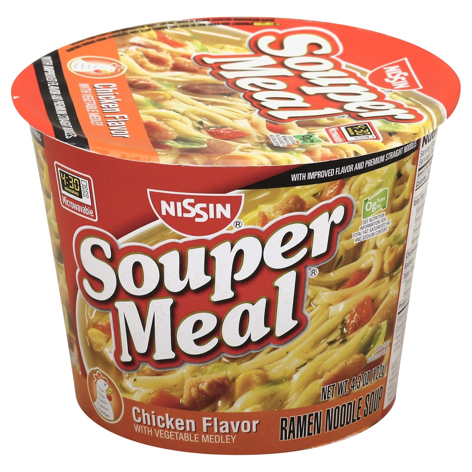 Nissin Souper Meal Chicken Flavor With Vegetable Medley Bowl 4.3 oz | Shipt