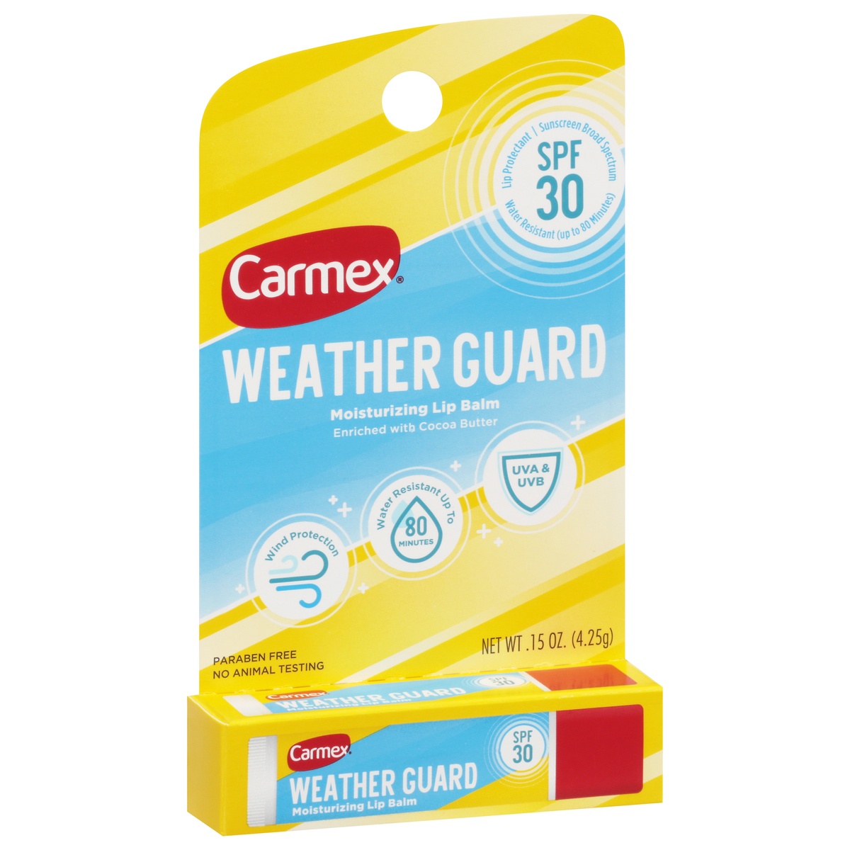 Carmex Weather Guard SPF 30 Weather Guard Moisturizing Lip Balm 0.15 oz ...