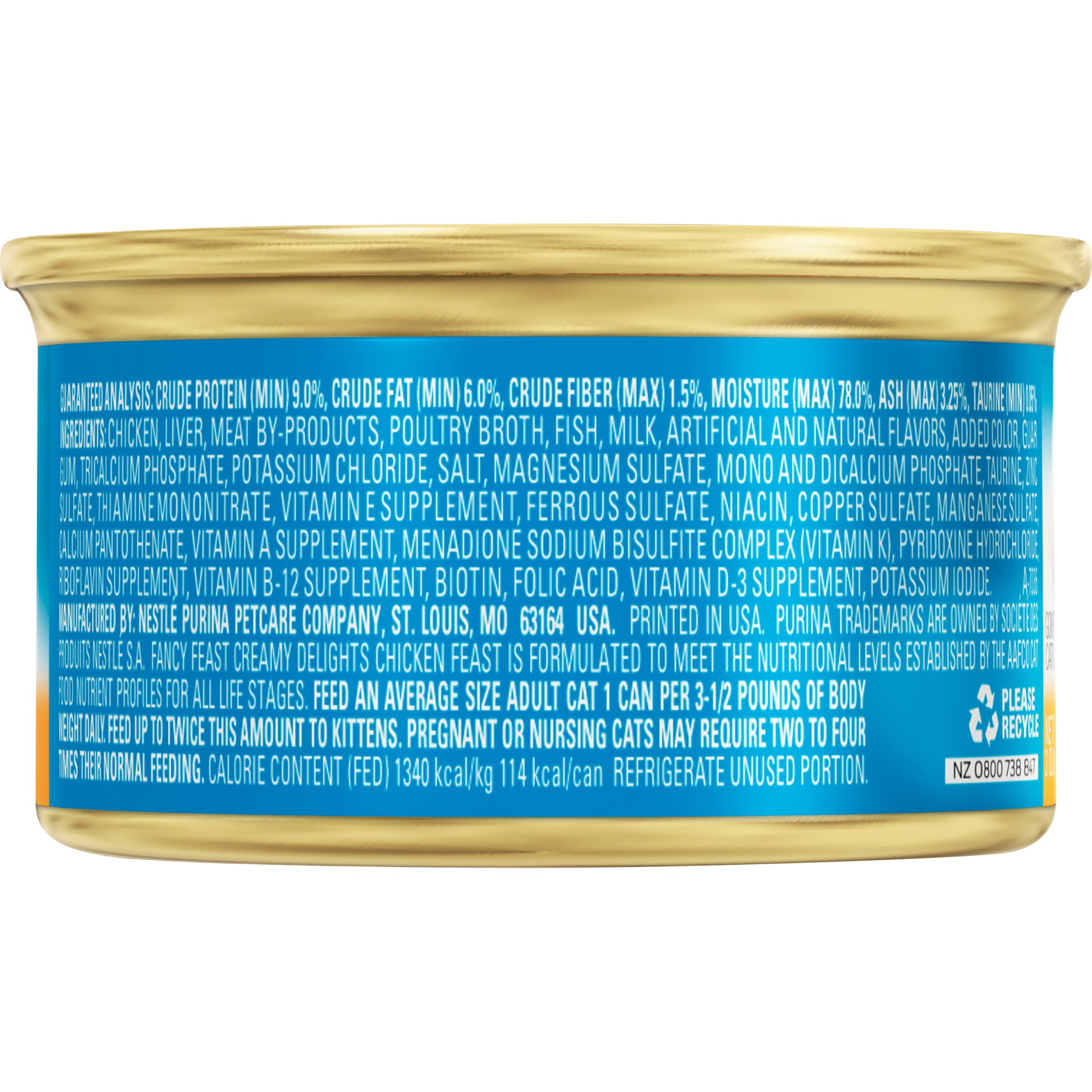 Fancy Feast Creamy Delights Chicken Pate With Real Milk 3 oz | Shipt