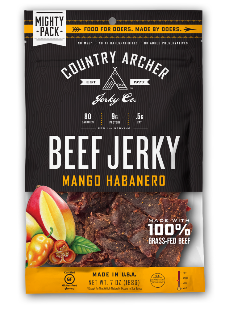 Country Archer Mango Habanero Beef Jerky 7 oz | Shipt