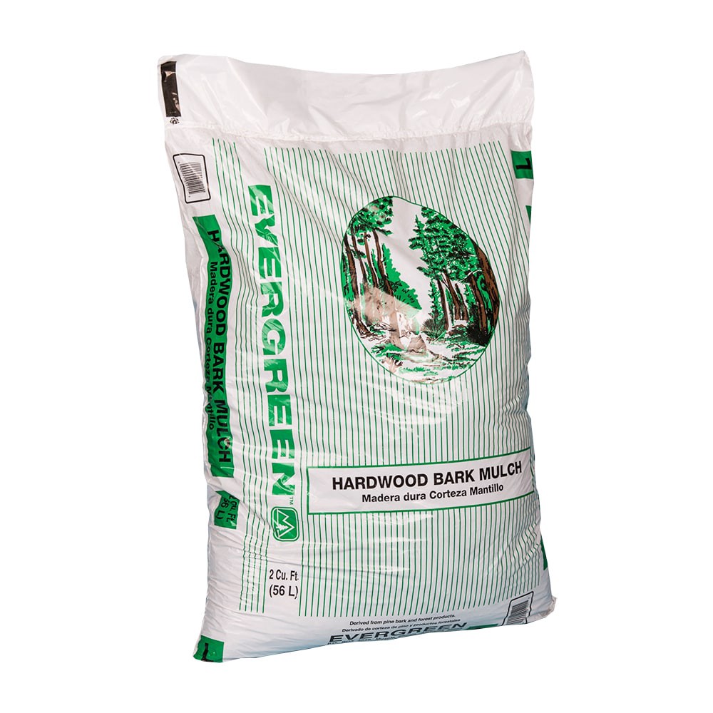 Evergreen 2-cu ft Natural Brown Hardwood Bark Mulch 1 ct | shipt