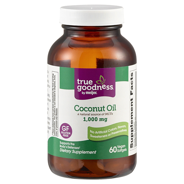 True Goodness Coconut Oil Softgels 60 ct | Shipt
