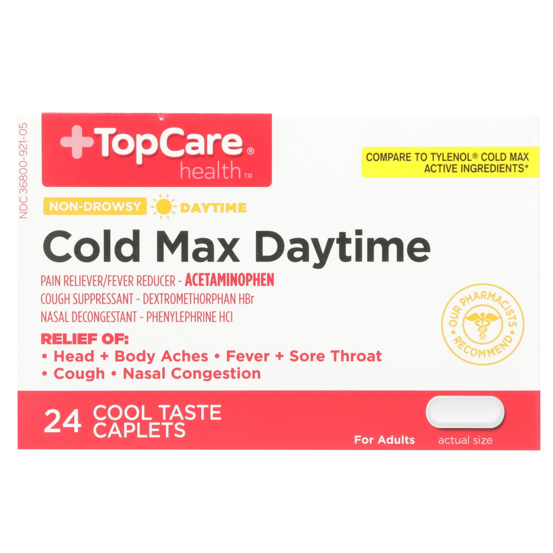TopCare Cold Max Daytime Non-drowsy Pain Reliever/fever Reducer ...