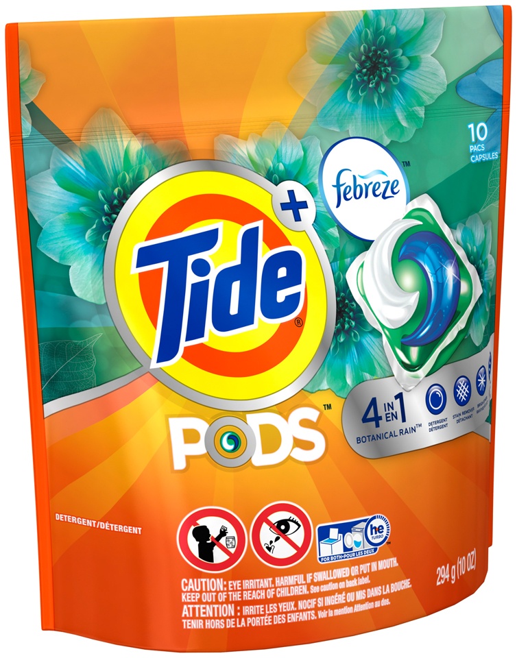 Tide Pods Botanical Rain With Febreze 10 ct; 10 oz | Shipt