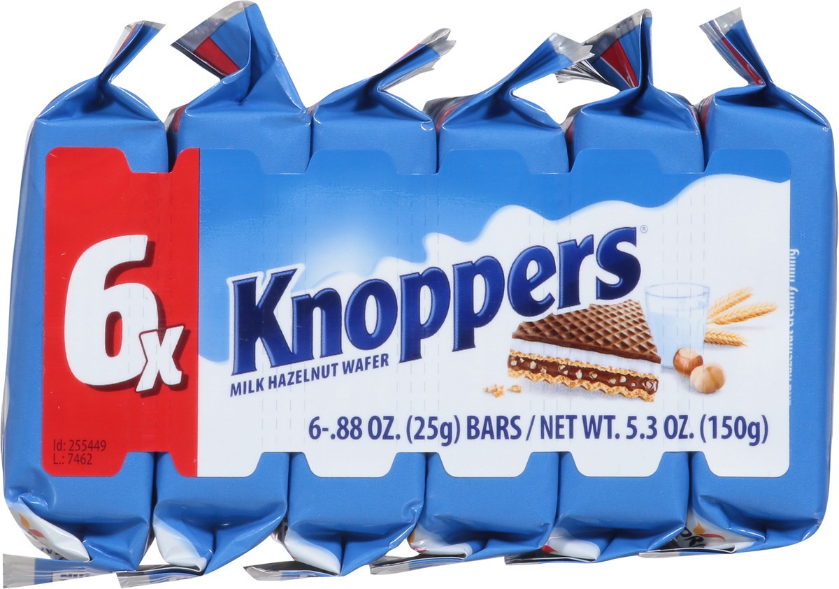 Knoppers Milk Hazelnut Wafer 6 - 0.88 oz Bars 6 ct | Shipt