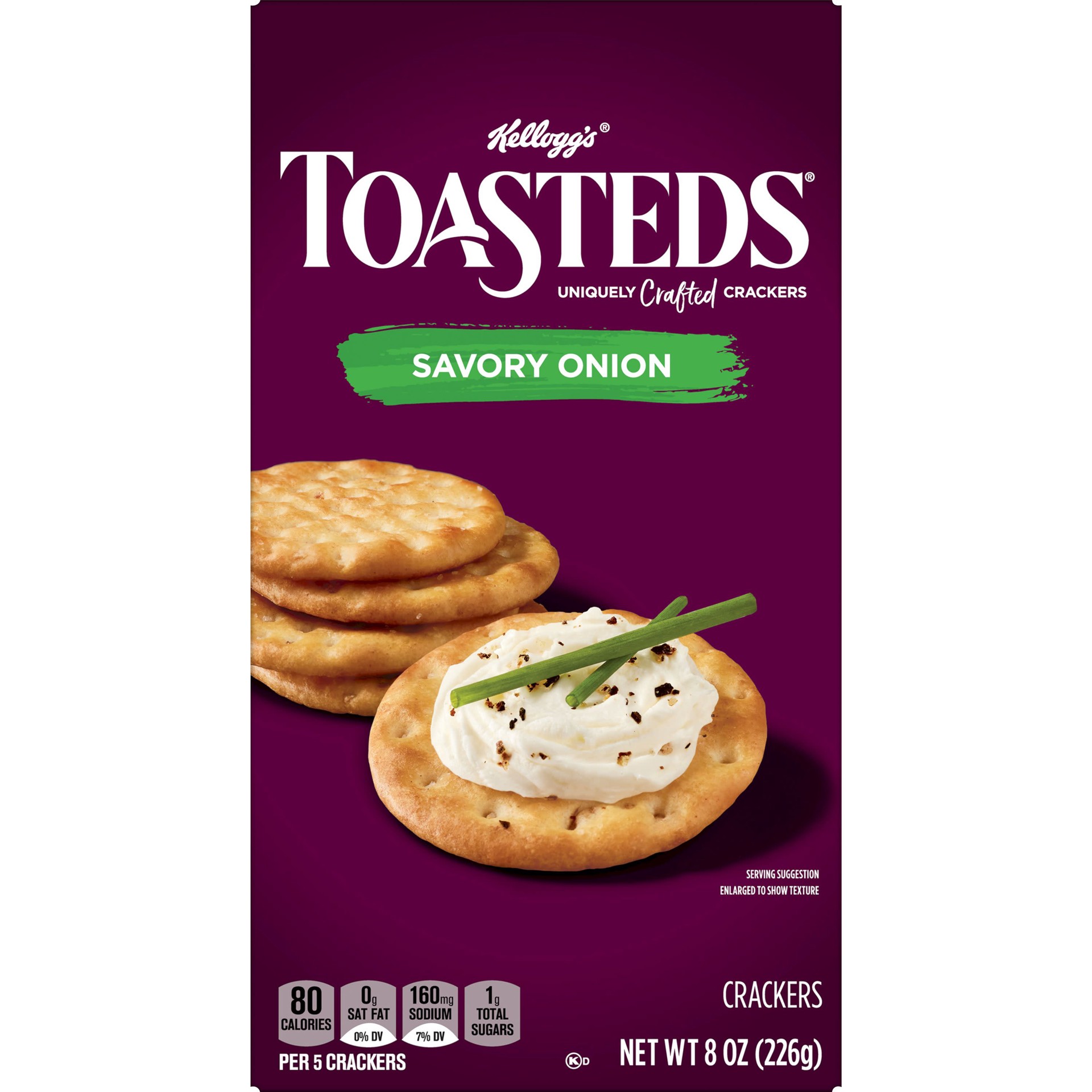 Toasteds Savory Onion Crackers 8 oz | Shipt