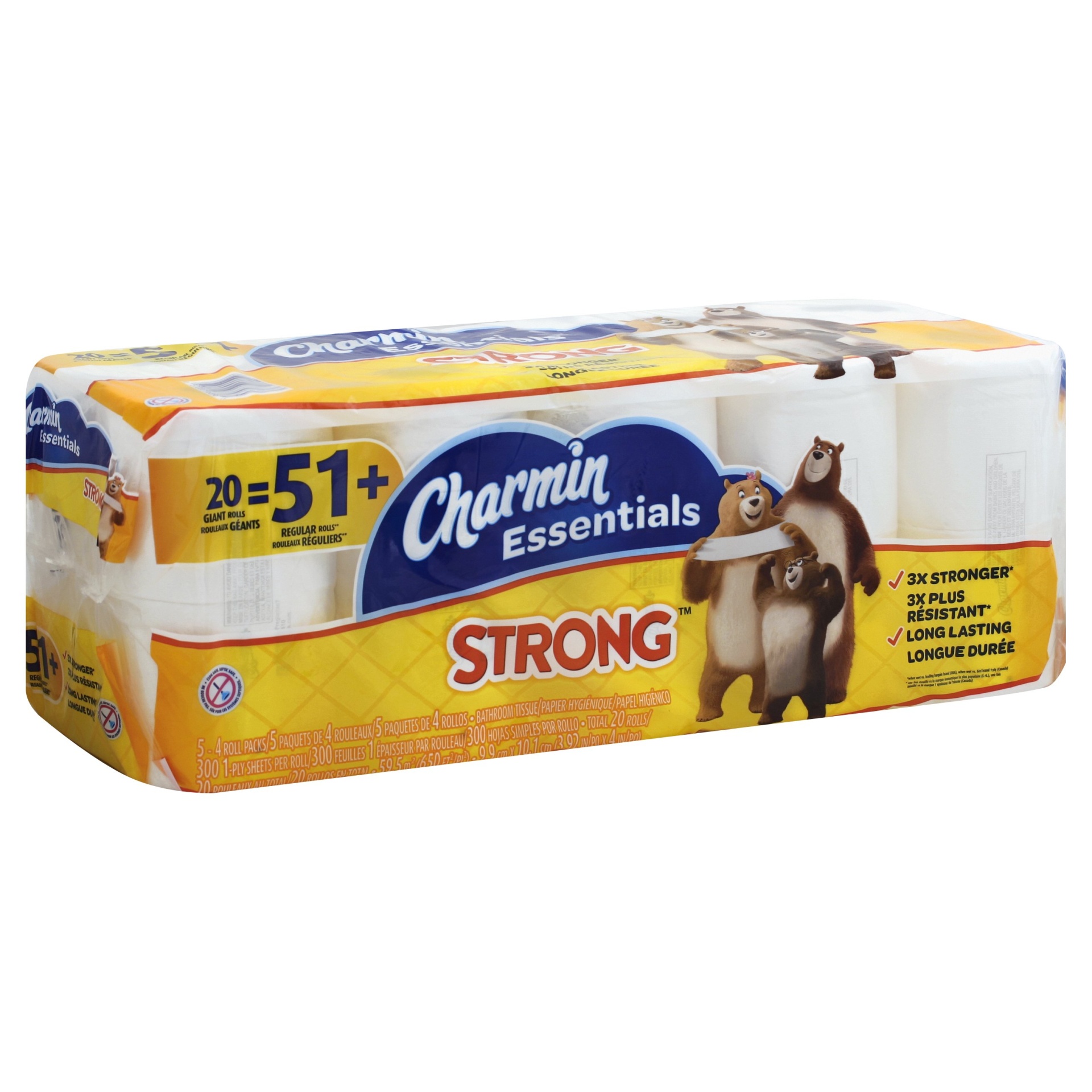 Charmin Essentials Strong Giant Rolls 20 ct | Shipt