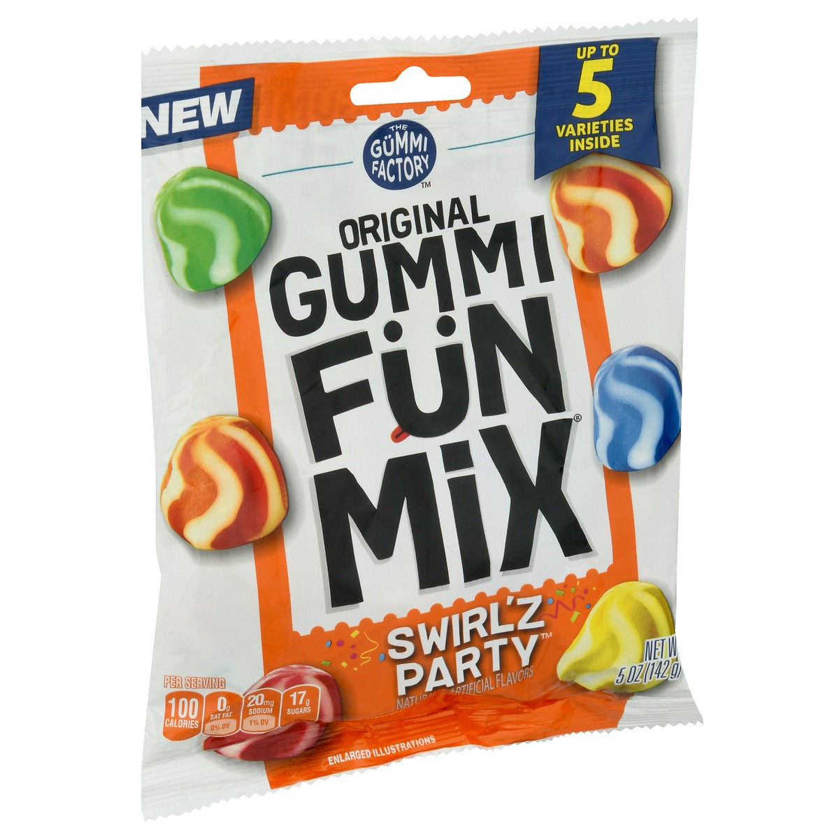 The Gummi Factory Original Gummi Fun Mix Swirl'z Party Candy 5 oz 5 oz ...