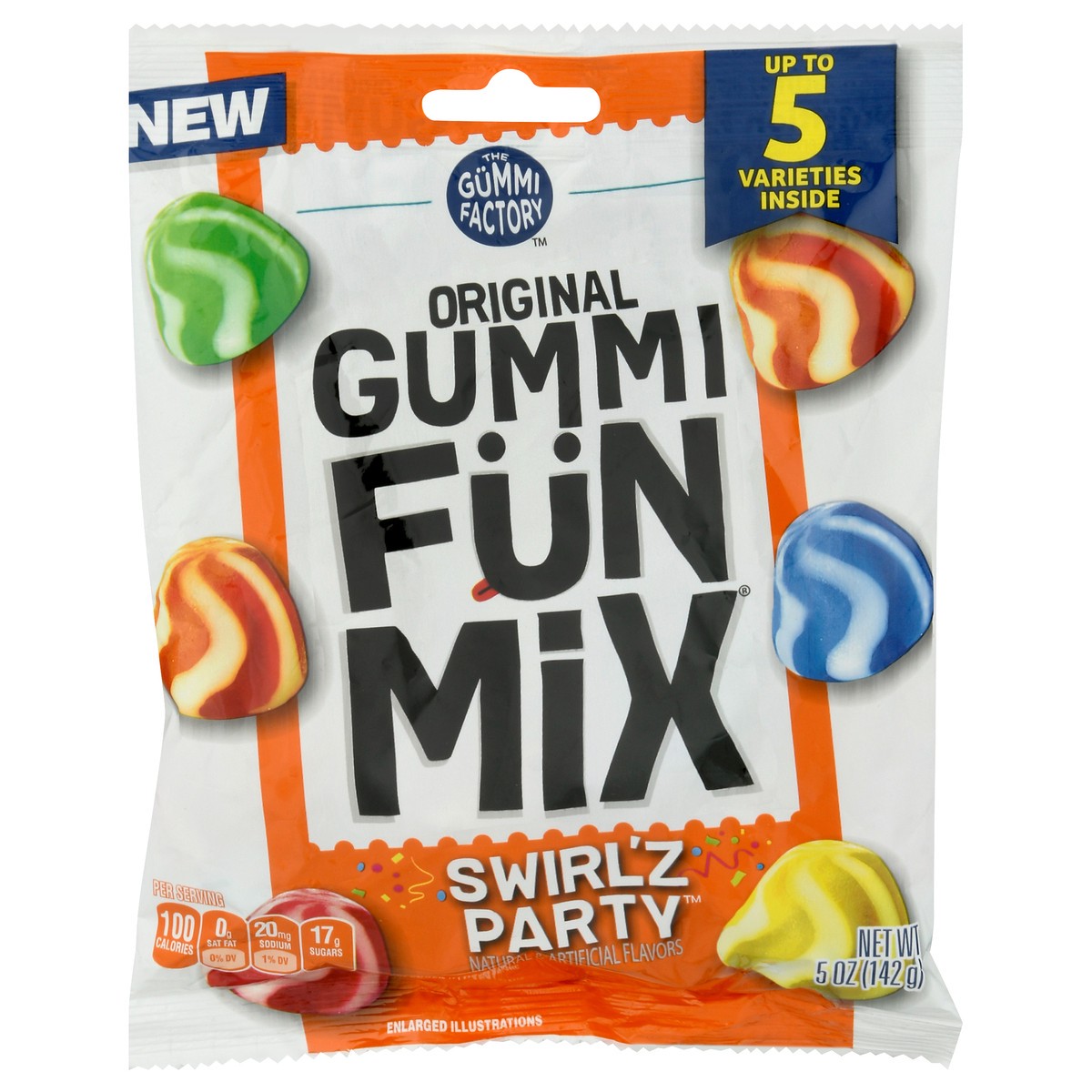The Gummi Factory Original Gummi Fun Mix Swirl'z Party Candy 5 oz 5 oz ...