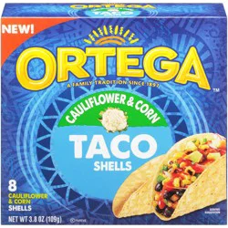Ortega Cauliflower & Corn Taco Shells 8 ct Box 3.8 oz | shipt