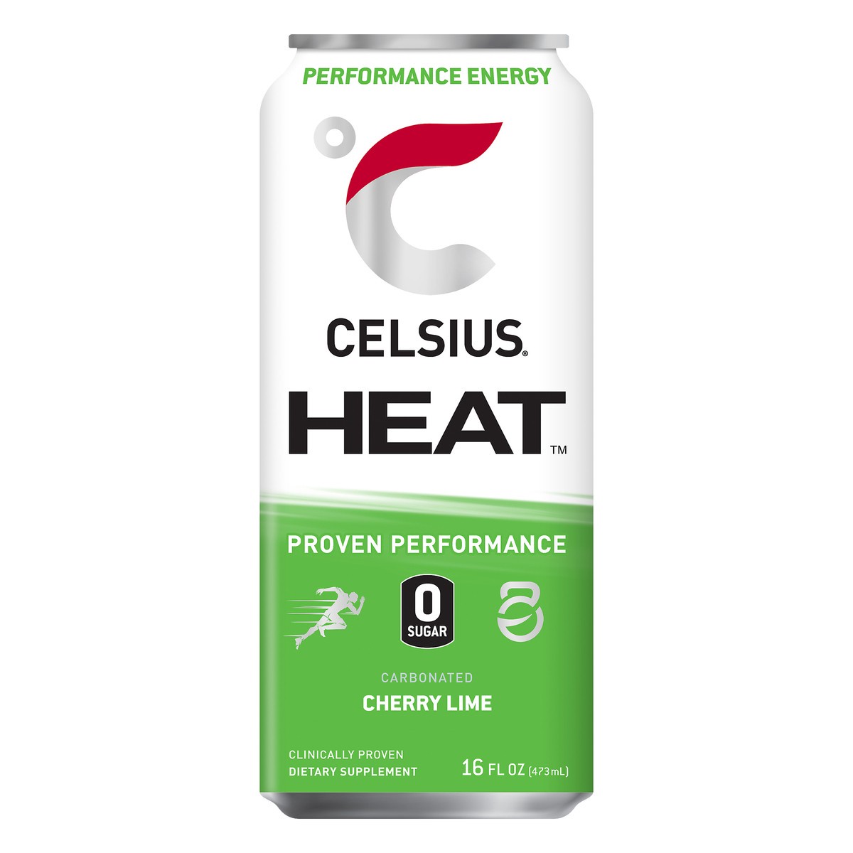 CELSIUS Heat Cherry Lime Dietary Supplement 16 fl oz | Shipt