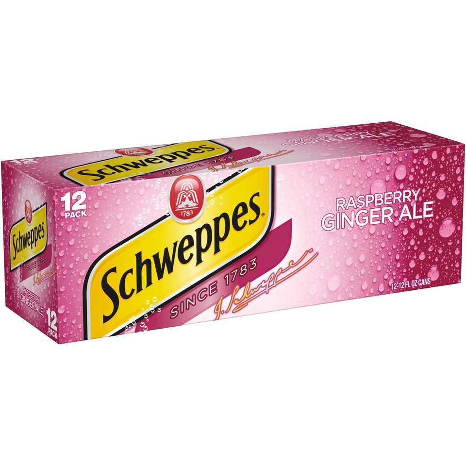 Schweppes Raspberry Ginger Ale 12 ct; 12 fl oz | Shipt